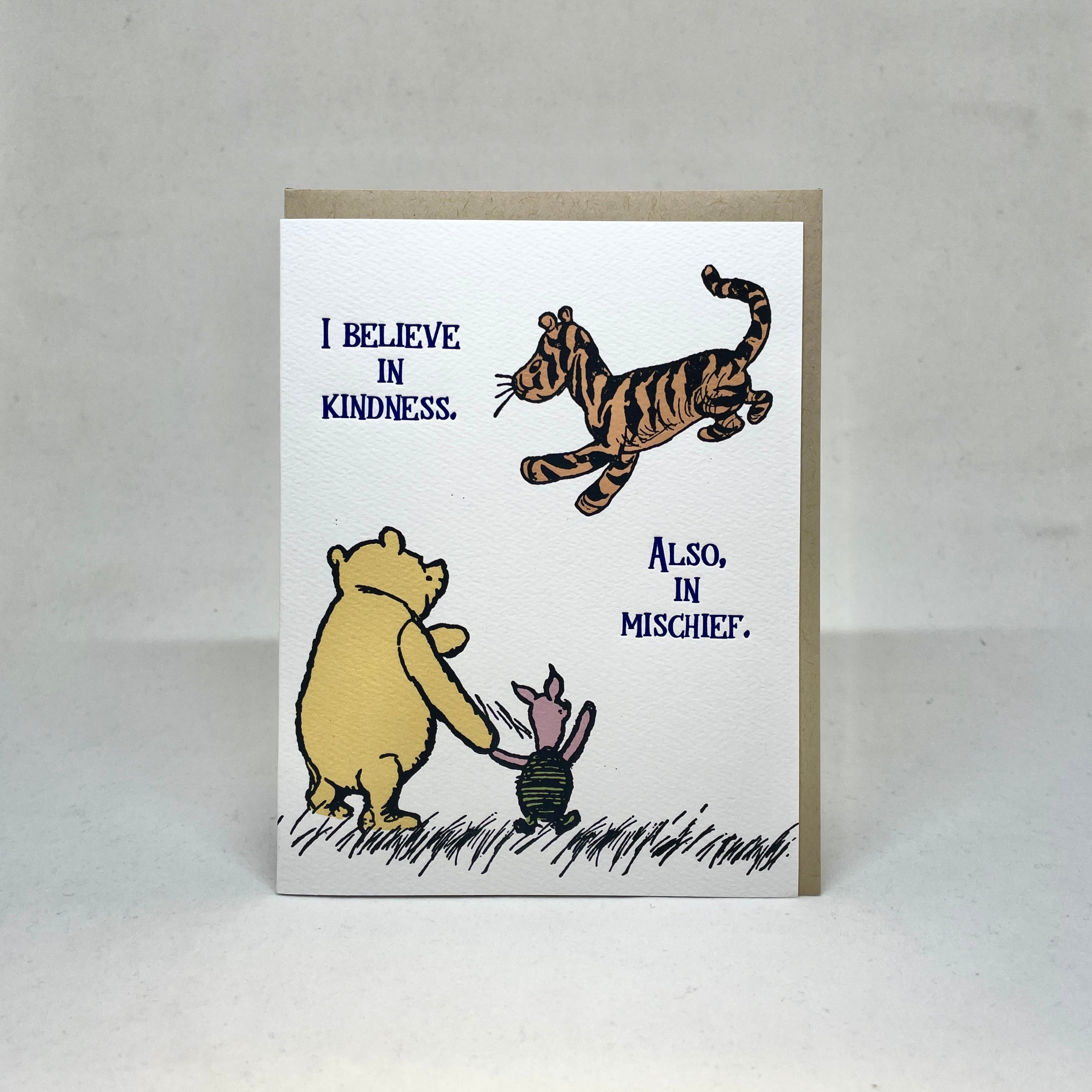I Believe In Kindness - Pooh Card – Big Wheel Press