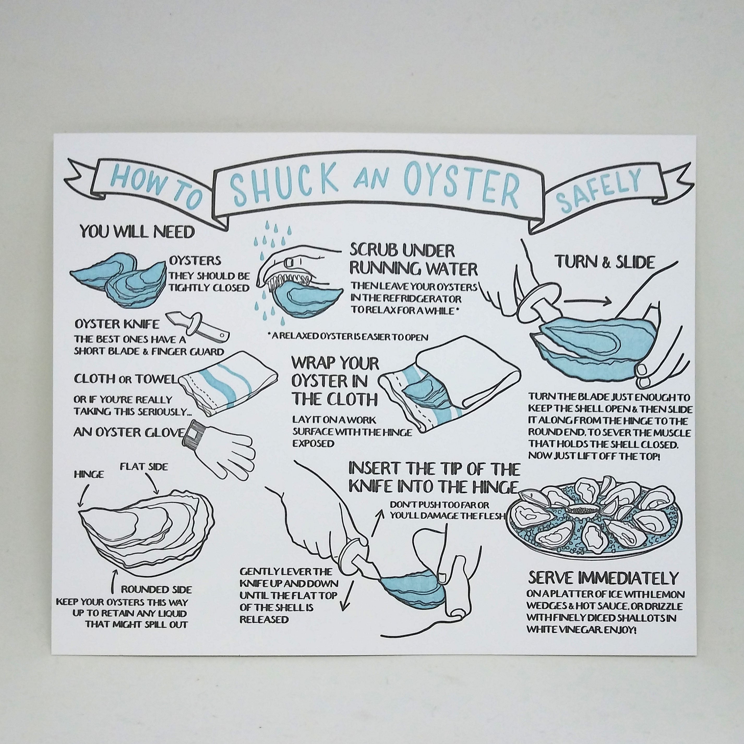 How To Shuck an Oyster - Broadside – Big Wheel Press